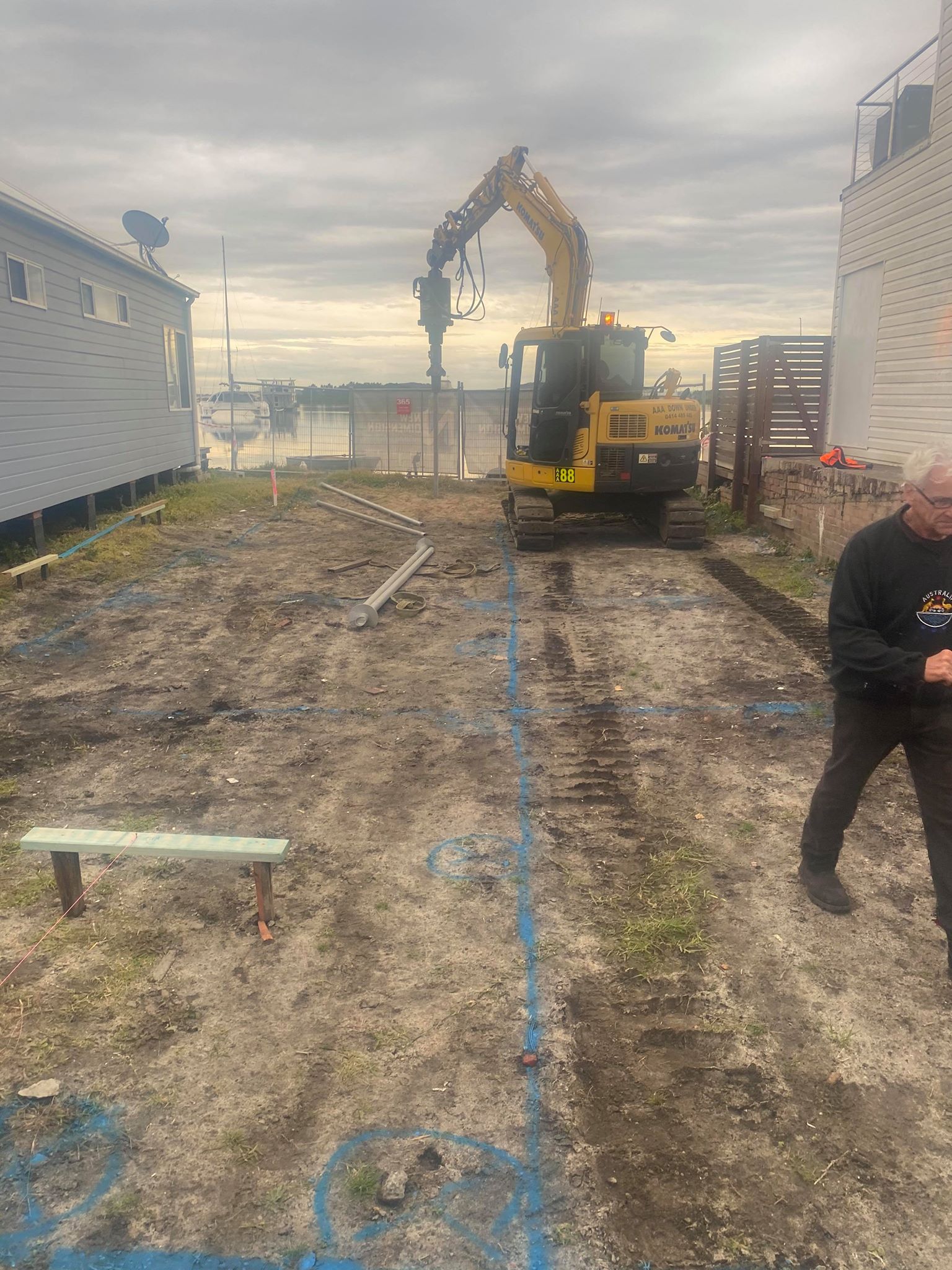 Marks Point Screw Piles – AAA DOWNUNDER BUILDING SERVICES